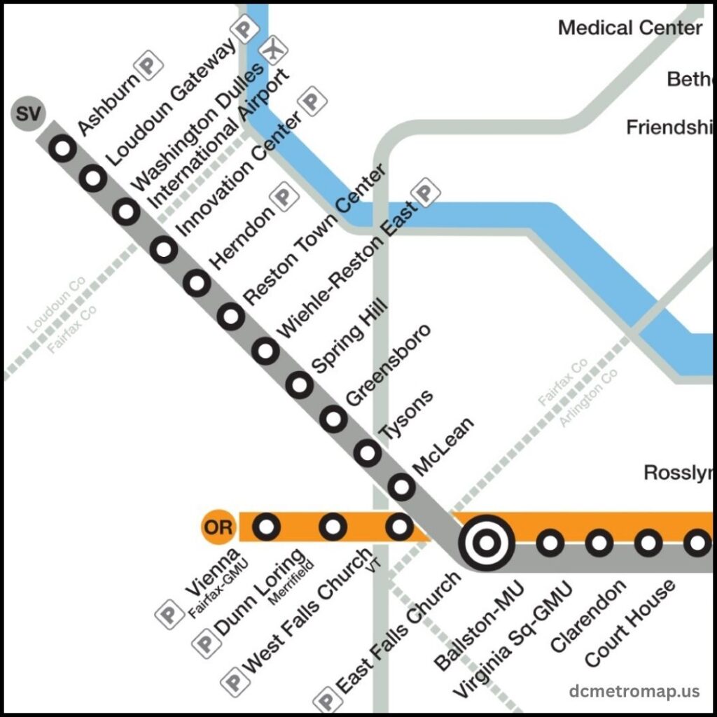 DC Metro Silver Line: Complete 34 Stops, Map, & Schedule